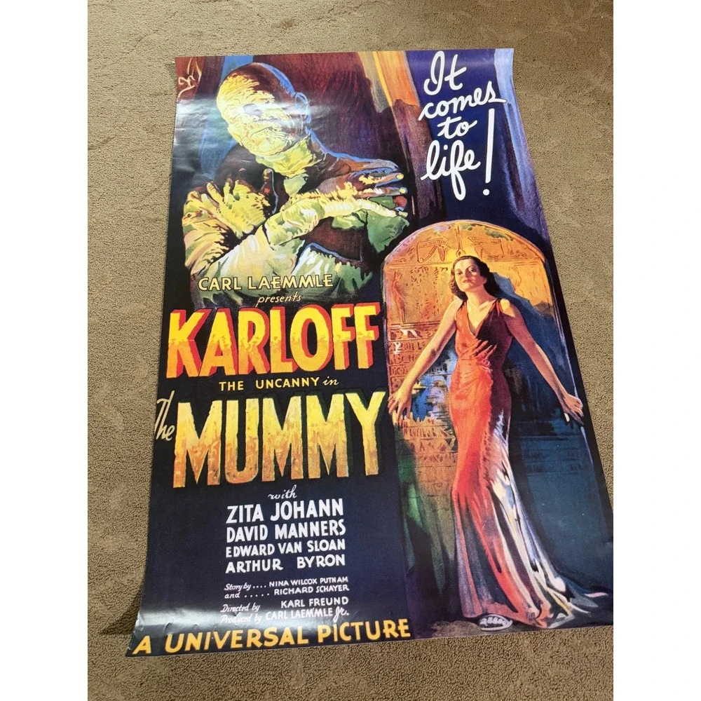 Art | The Mummy 1932 Movie Poster Boris Karloff Universal Pictures ...